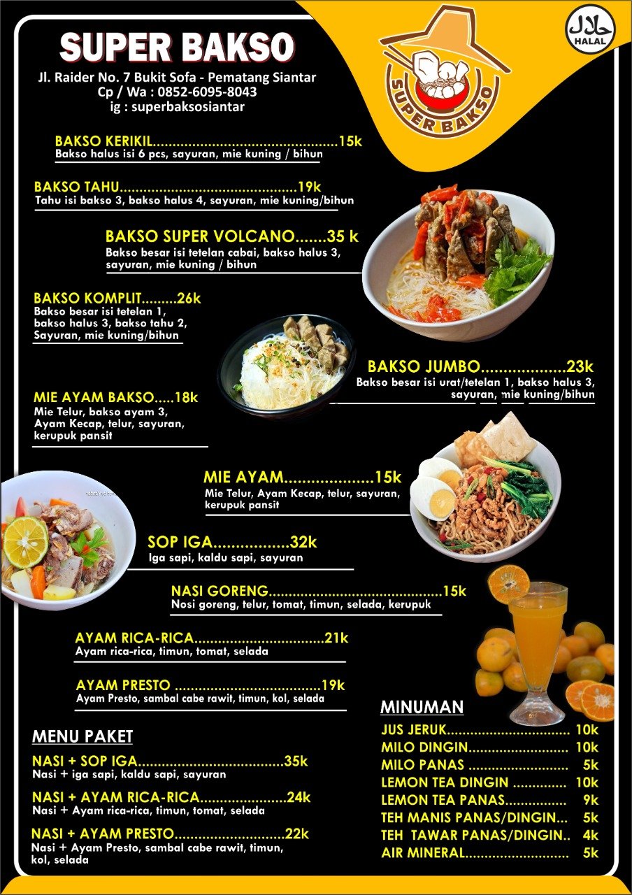 SUPER BAKSO SIANTAR – JAKET